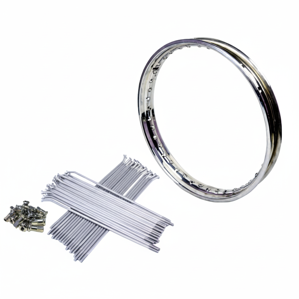 Honda CB650 - 19" x 2.15 Front Rim & Spoke Set – Stainless - Single Di ...